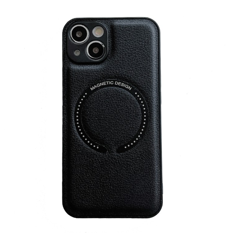 Противоударный чехол Litchi Texture Magsafe для iPhone 14 Pro Max ...